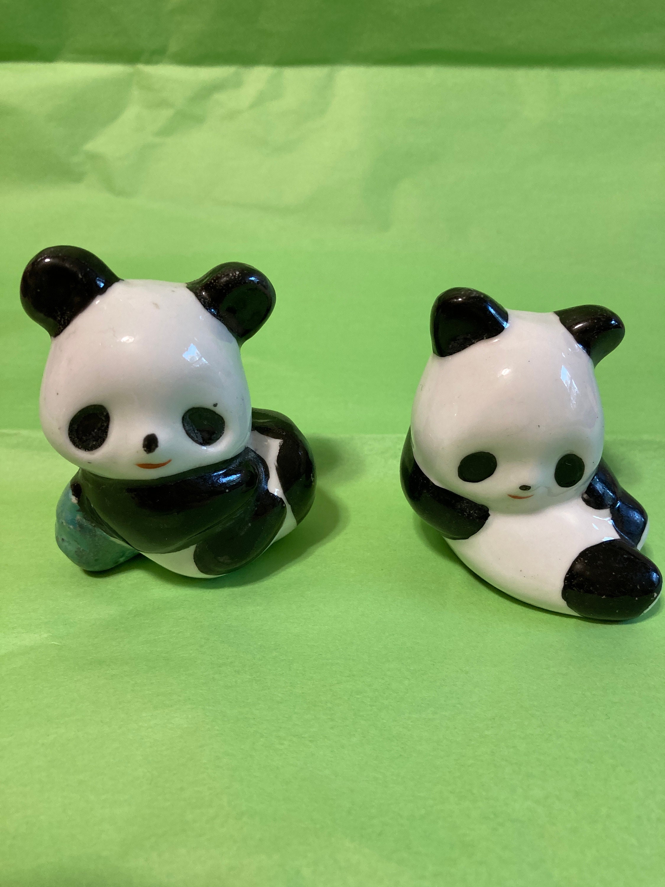 Set of 6 Vintage Panda Figurines - Collectables - Gift for the Panda ...