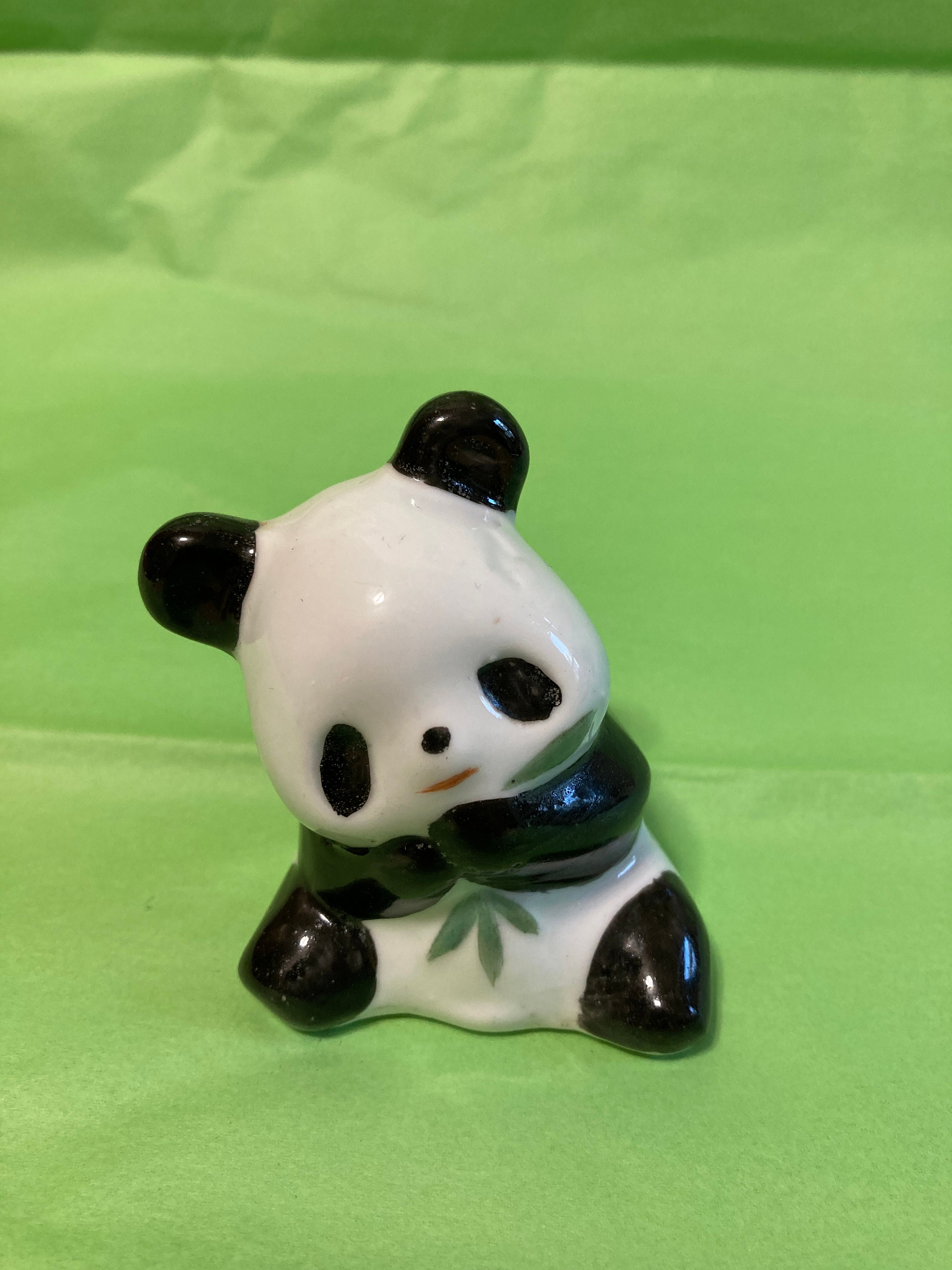 Set of 6 Vintage Panda Figurines - Etsy