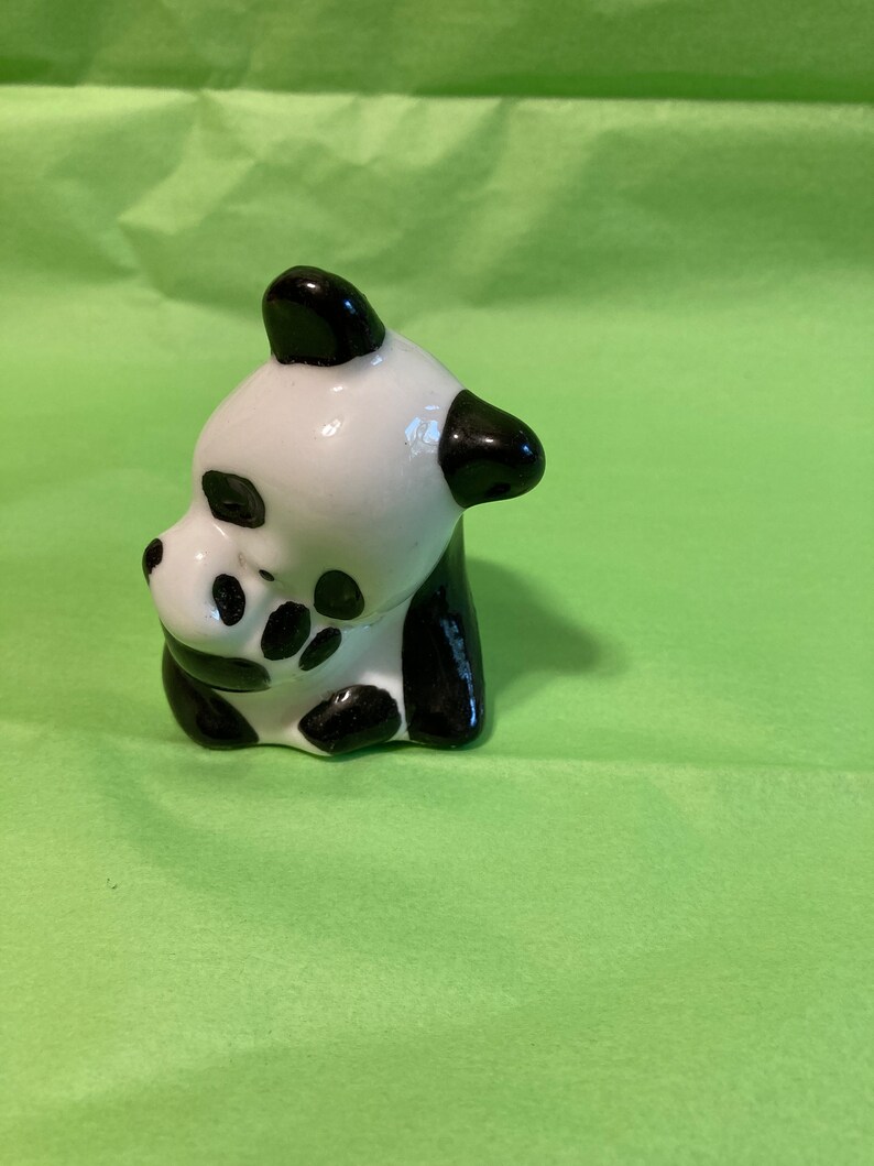 Set of 6 Vintage Panda Figurines - Etsy