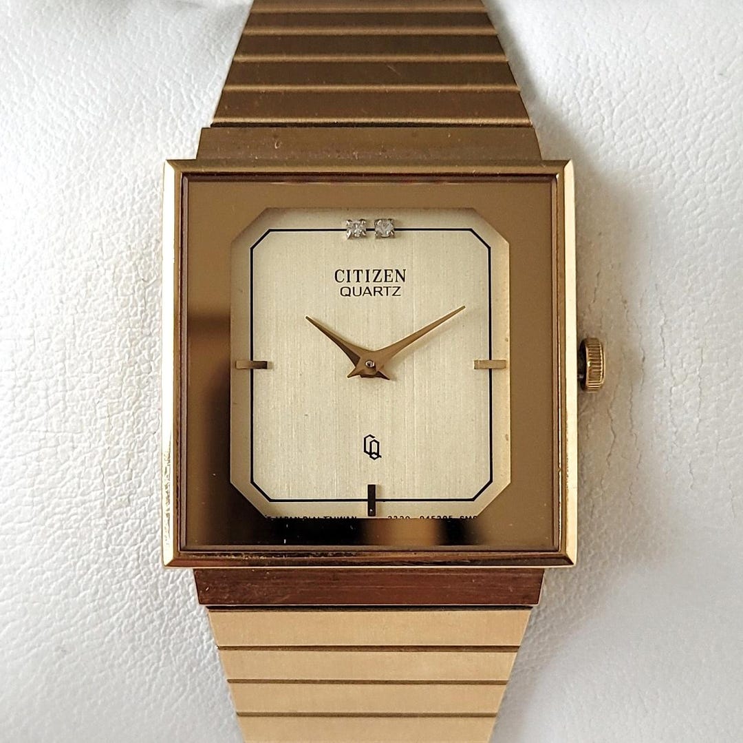 Vintage Citizen Square 90s Last New! - Etsy Australia