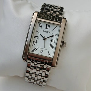 Vintage Lorus Tank 80s Silver - Etsy