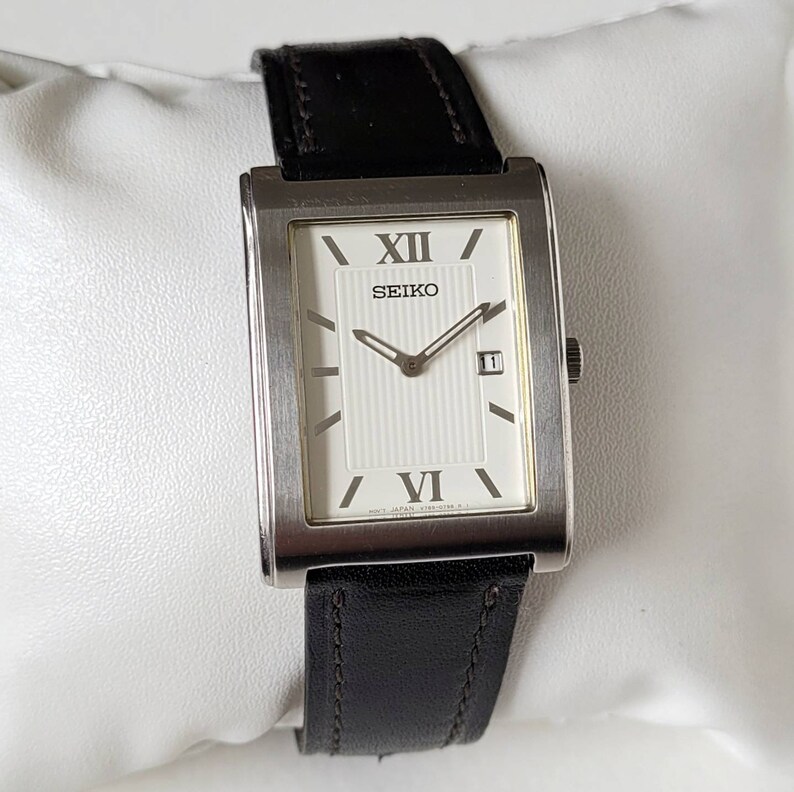 Vintage Seiko Tank 90s All Original - Etsy