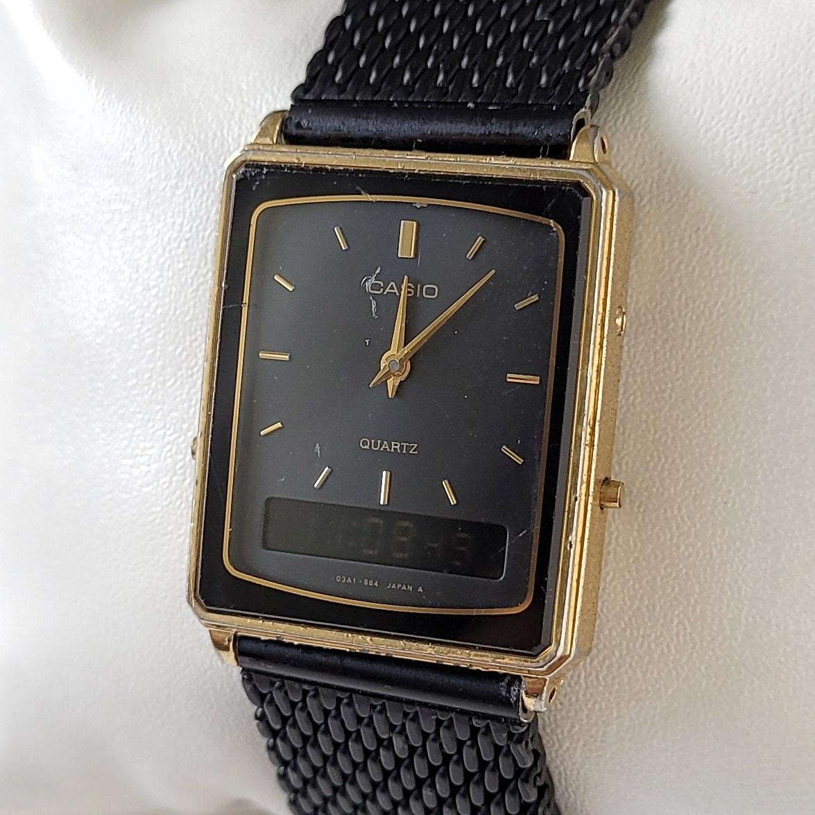 Vintage Casio Digital &analogue 90s Ultra Rare - Etsy