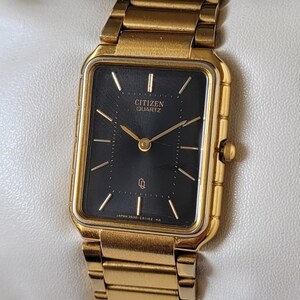 Vintage Citizen Tank Black & Gold 90s Unique - Etsy