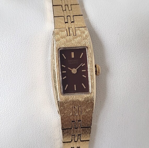 Vintage Seiko Tank Purple&Gold 90s Unique - Gem