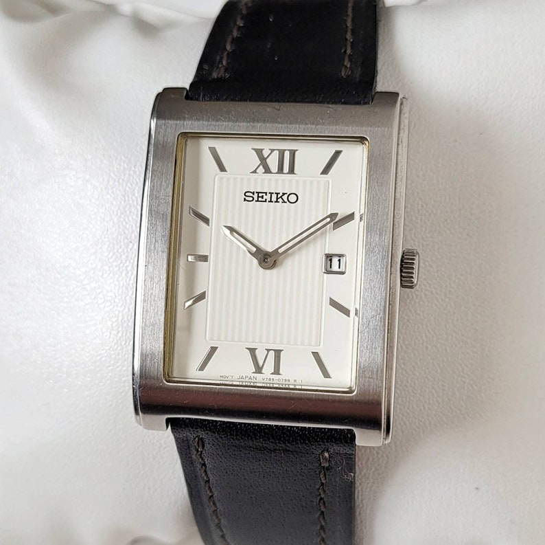 Vintage Seiko Tank 90s All Original - Etsy