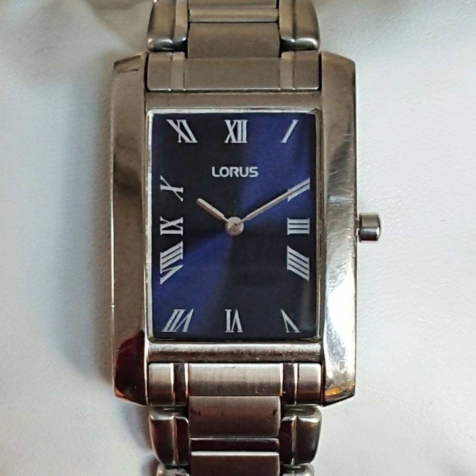 Vintage Lorus Tank by Seiko Dark Blue 90s All Original - Etsy