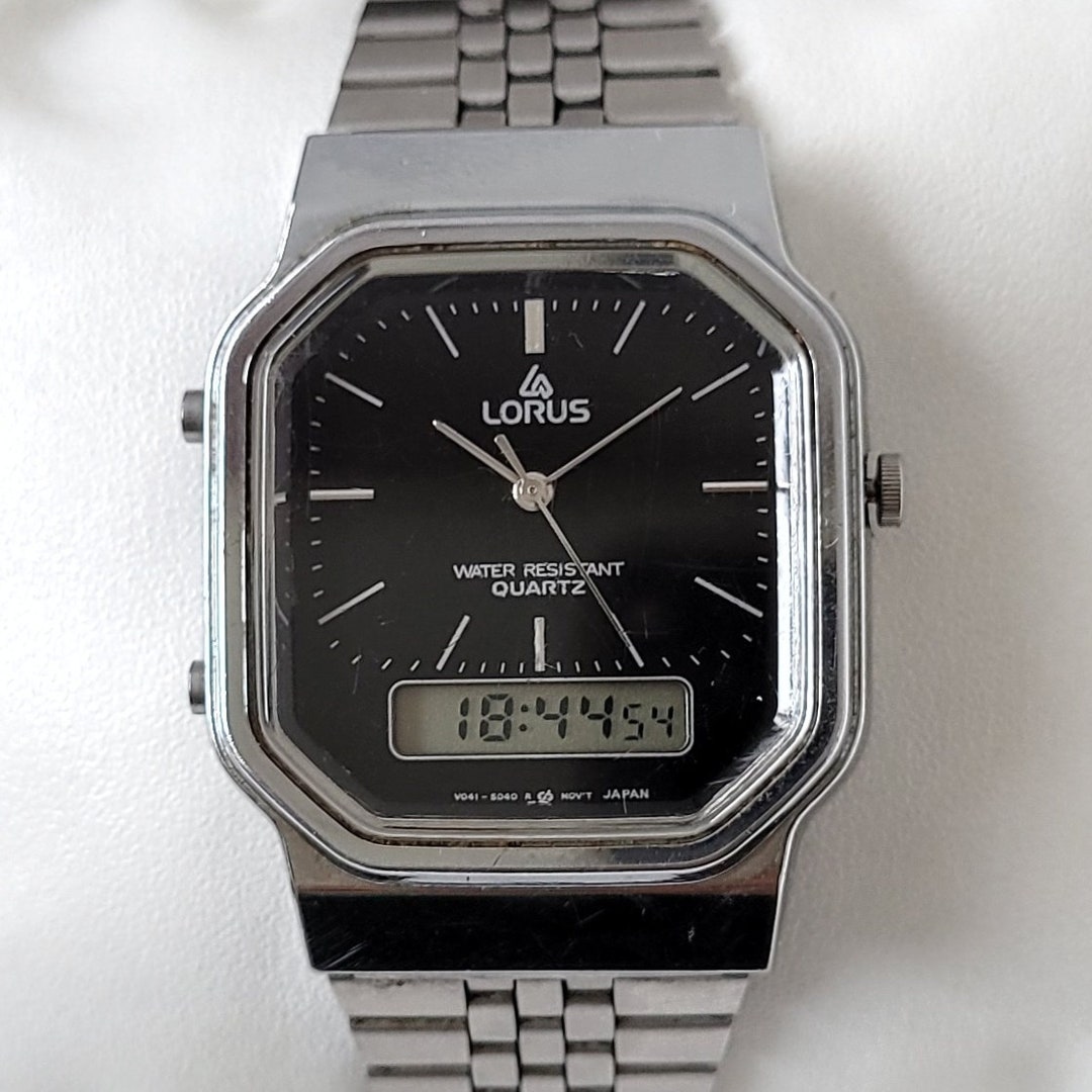 Vintage Lorus by Seiko Digital & Analogue With Octagonal Bezel 90s High ...