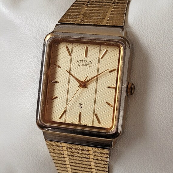 Vintage Citizen Tank 80s Unique - Gem