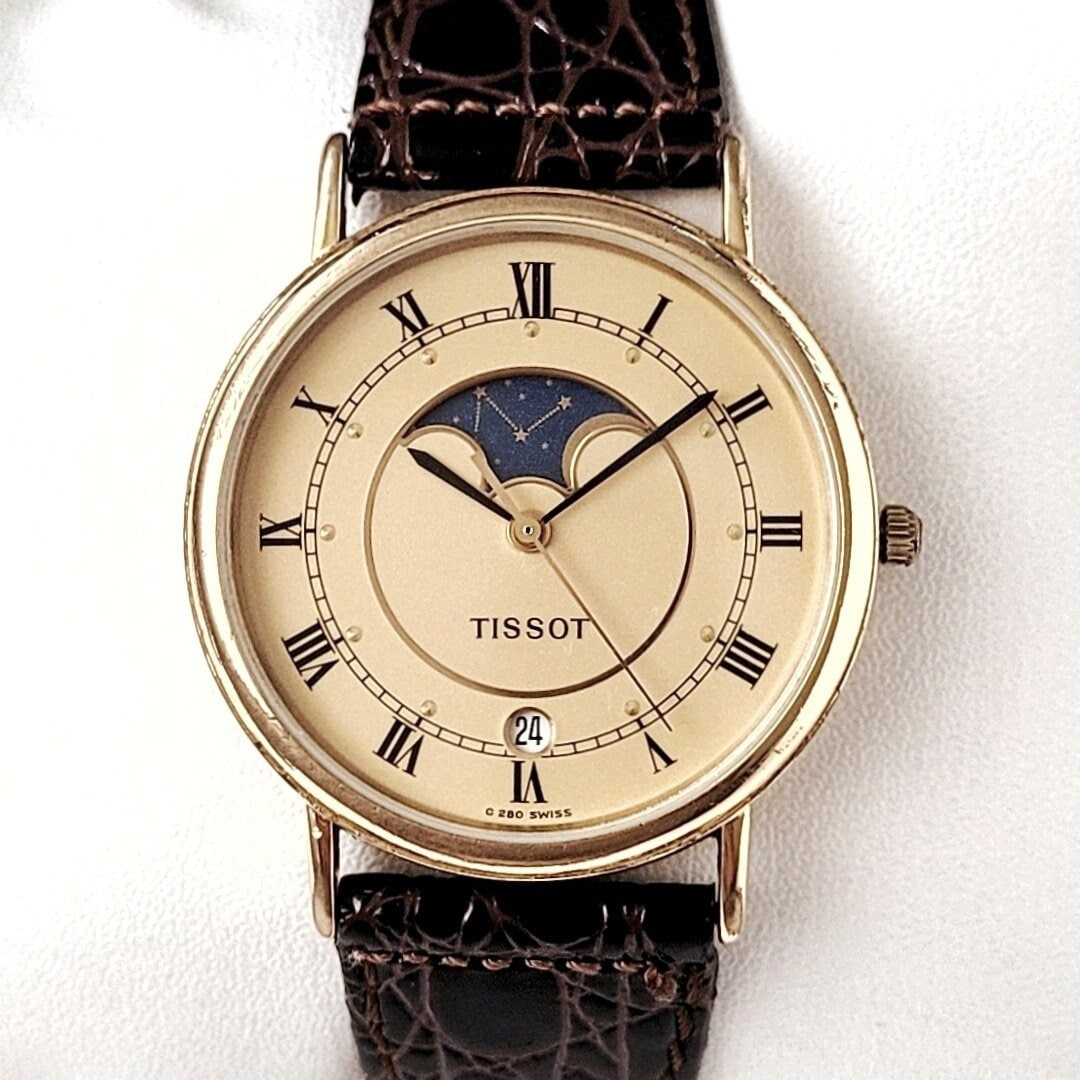 Vintage Tissot Moonphase 90s Ultra Rare - Etsy