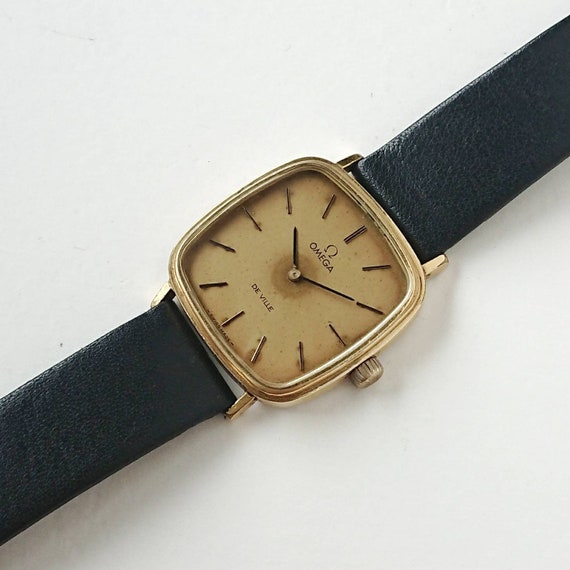 Vintage Omega De Ville 70s Rare Rectangular - Gem