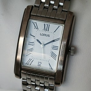 Vintage Lorus Tank 80s Silver - Etsy