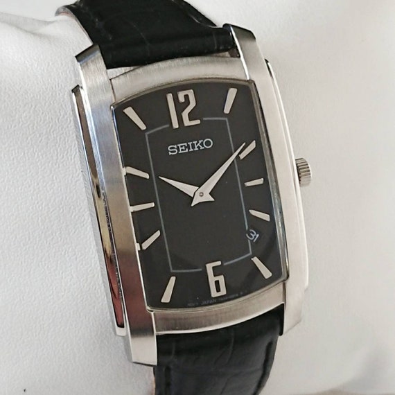 Vintage Seiko Rectangular 90s Last New! - Gem