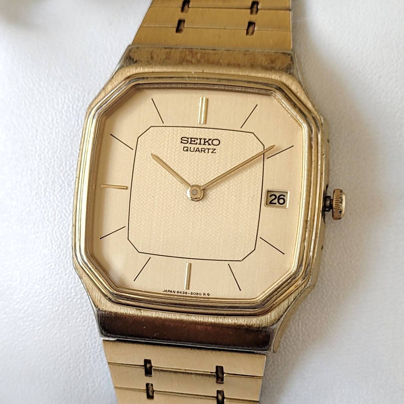 Vintage Seiko Gold 90s All Original - Etsy