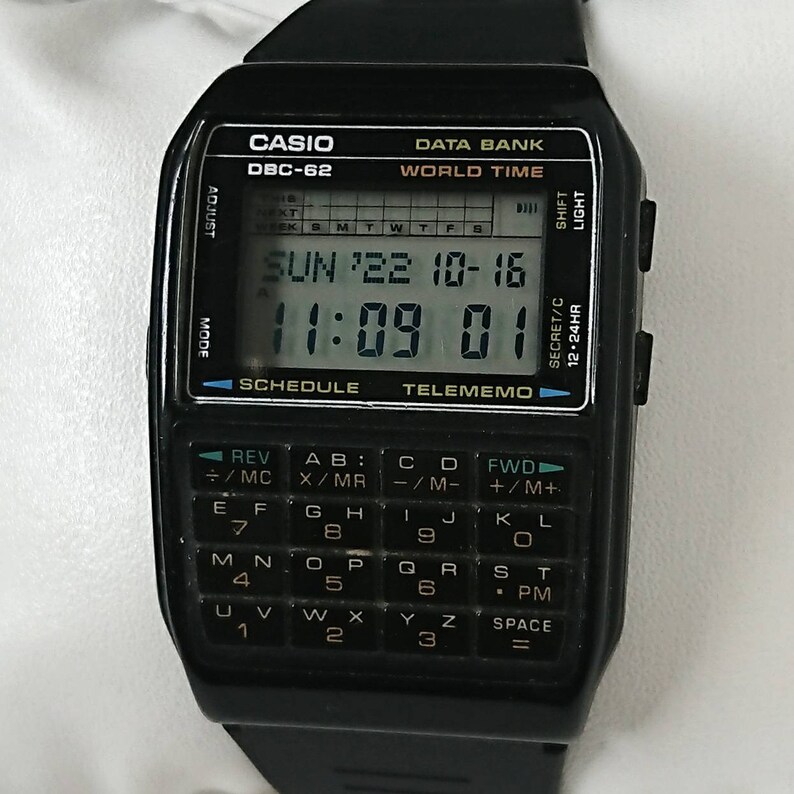 Vintage Casio Dbc 62 Old Time Smart Watch - Etsy