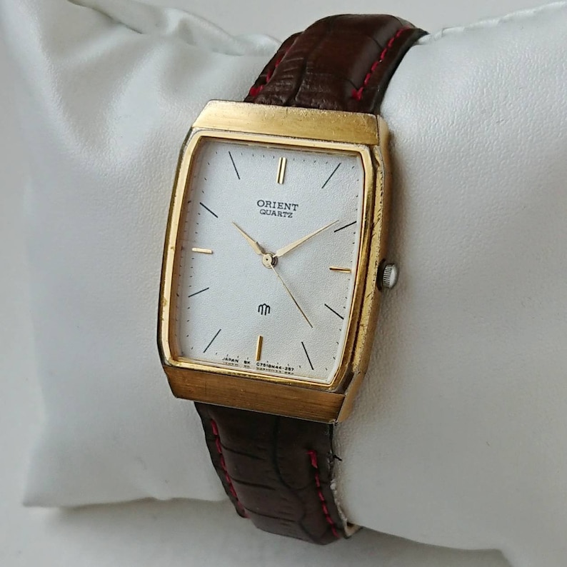 Vintage Orient Rectangular Gold 90s - Etsy