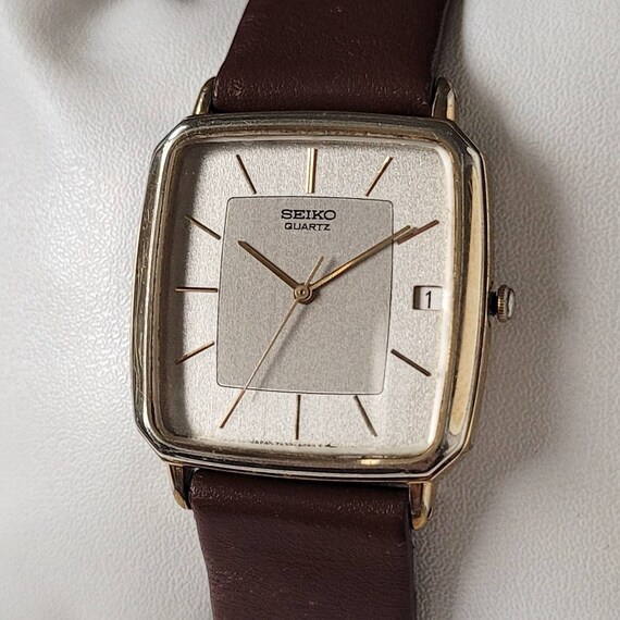 Vintage Seiko Rectangular 90s Unique - Gem