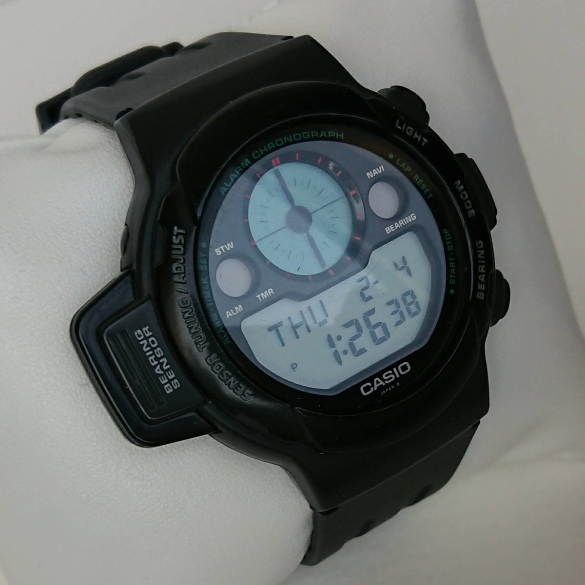 Vintage Casio Digital Compass Watch Blue Rare Cpw 110 | Etsy