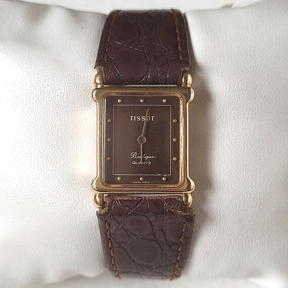 Vintage Tissot Tank 90s with Brown dial Unique! - Gem