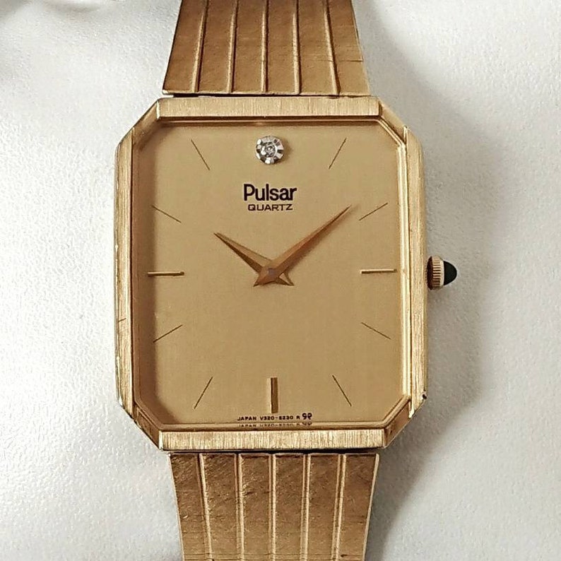 Vintage Pulsar Gold 90s With Diamond - Etsy