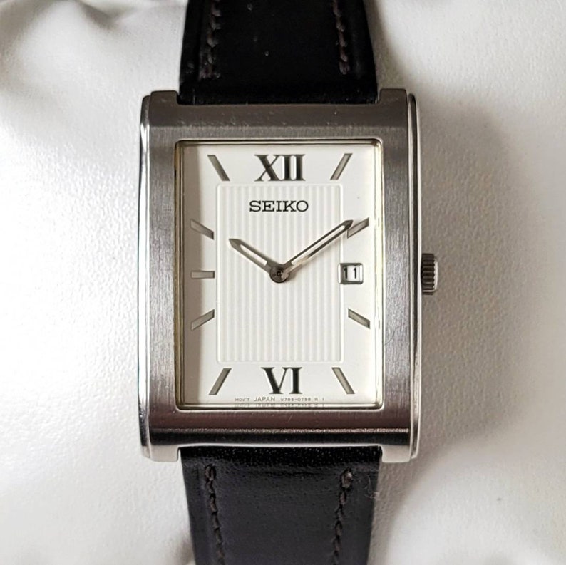 Vintage Seiko Tank 90s All Original - Etsy
