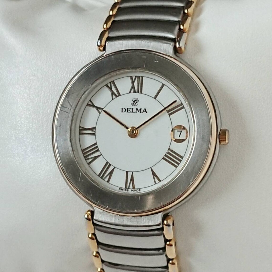 Vintage Delma White&gold 90s Unique - Etsy