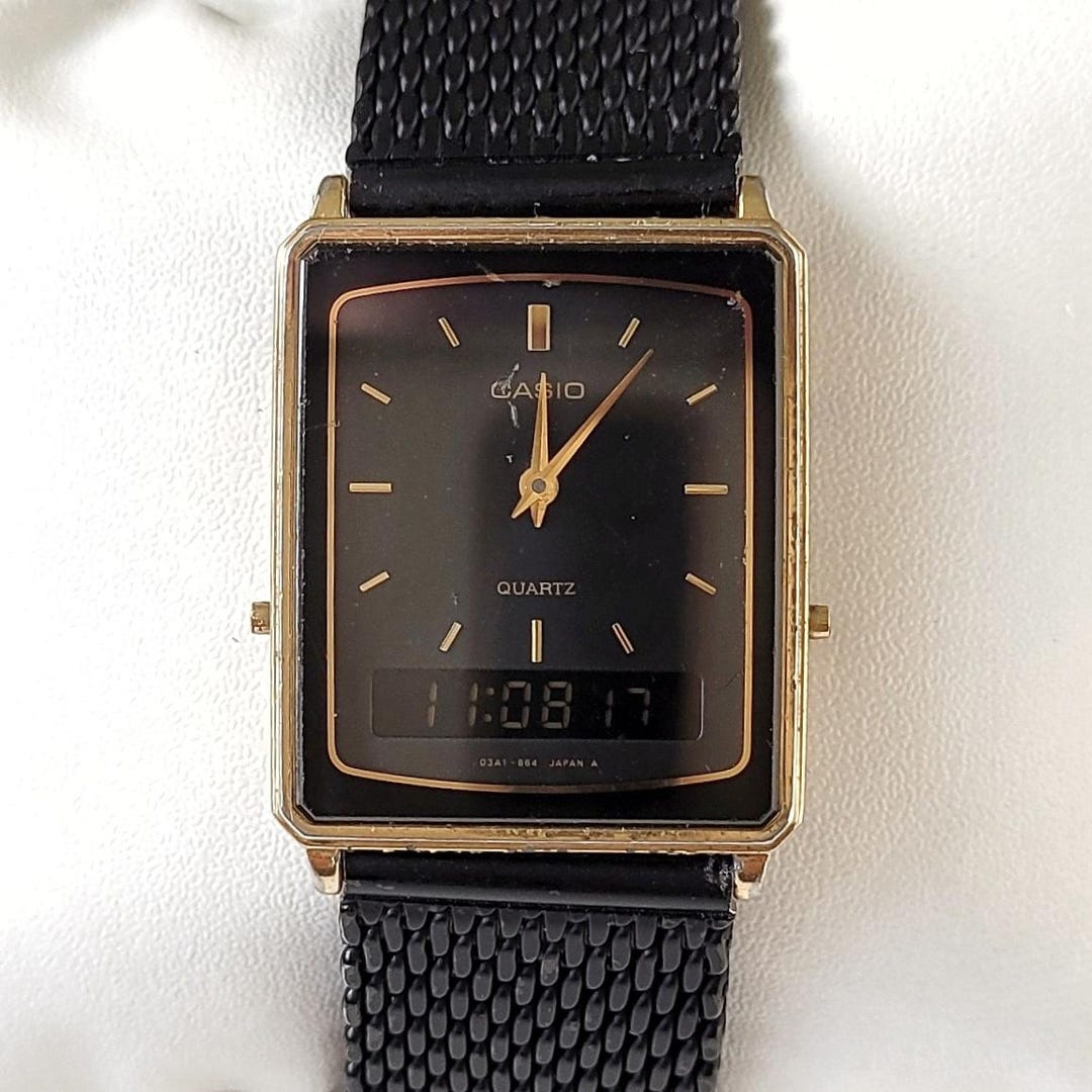 Vintage Casio Digital &analogue 90s Ultra Rare - Etsy