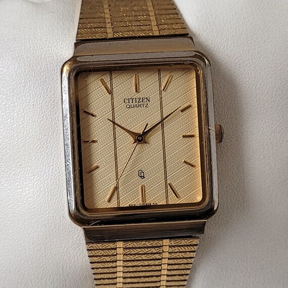 Vintage Citizen Tank 80s Unique - Gem
