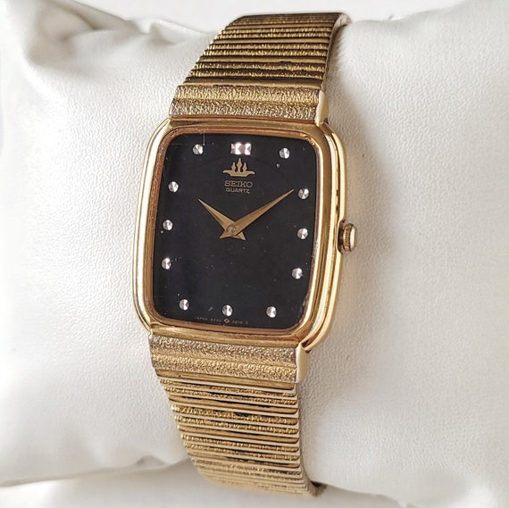 Vintage Seiko Gold & Black 90s Unique - Gem