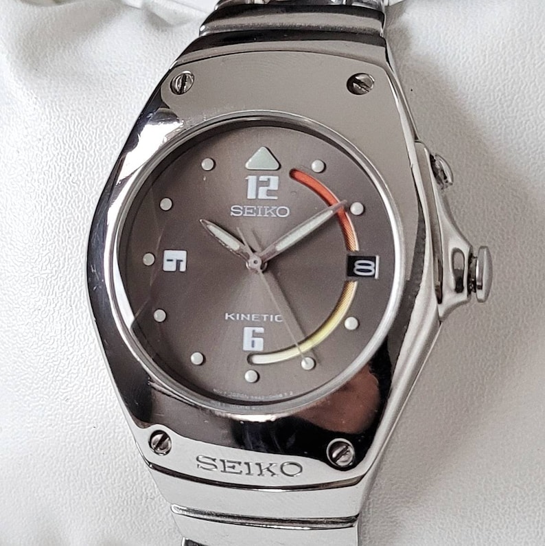Vintage Seiko Kinetic 90s Miembro del Seiko Design Museum Altas condiciones - Etsy México