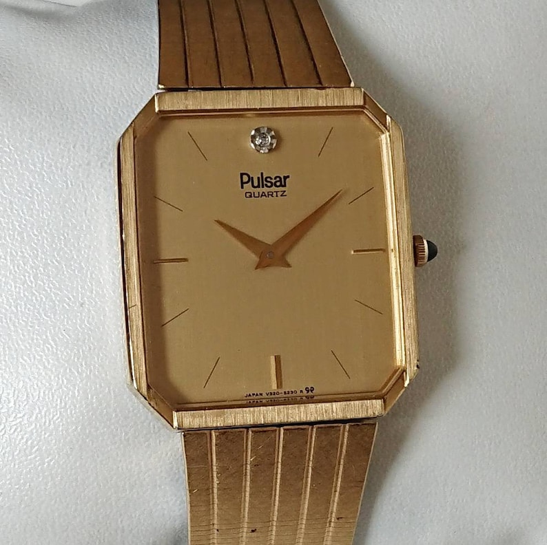 Vintage Pulsar Gold 90s With Diamond - Etsy
