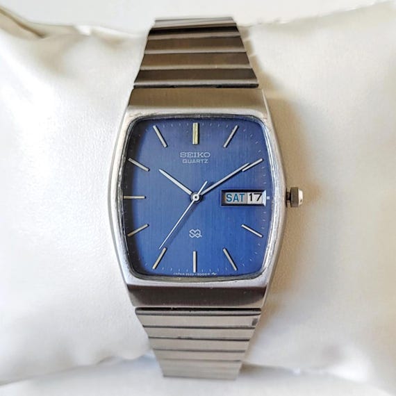 Vintage Seiko Blue 90s Unique - Gem