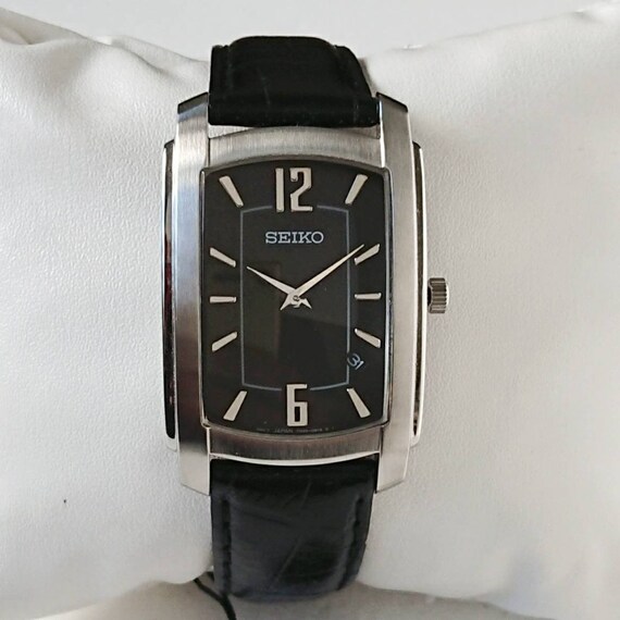 Vintage Seiko Rectangular 90s Last New! - Gem