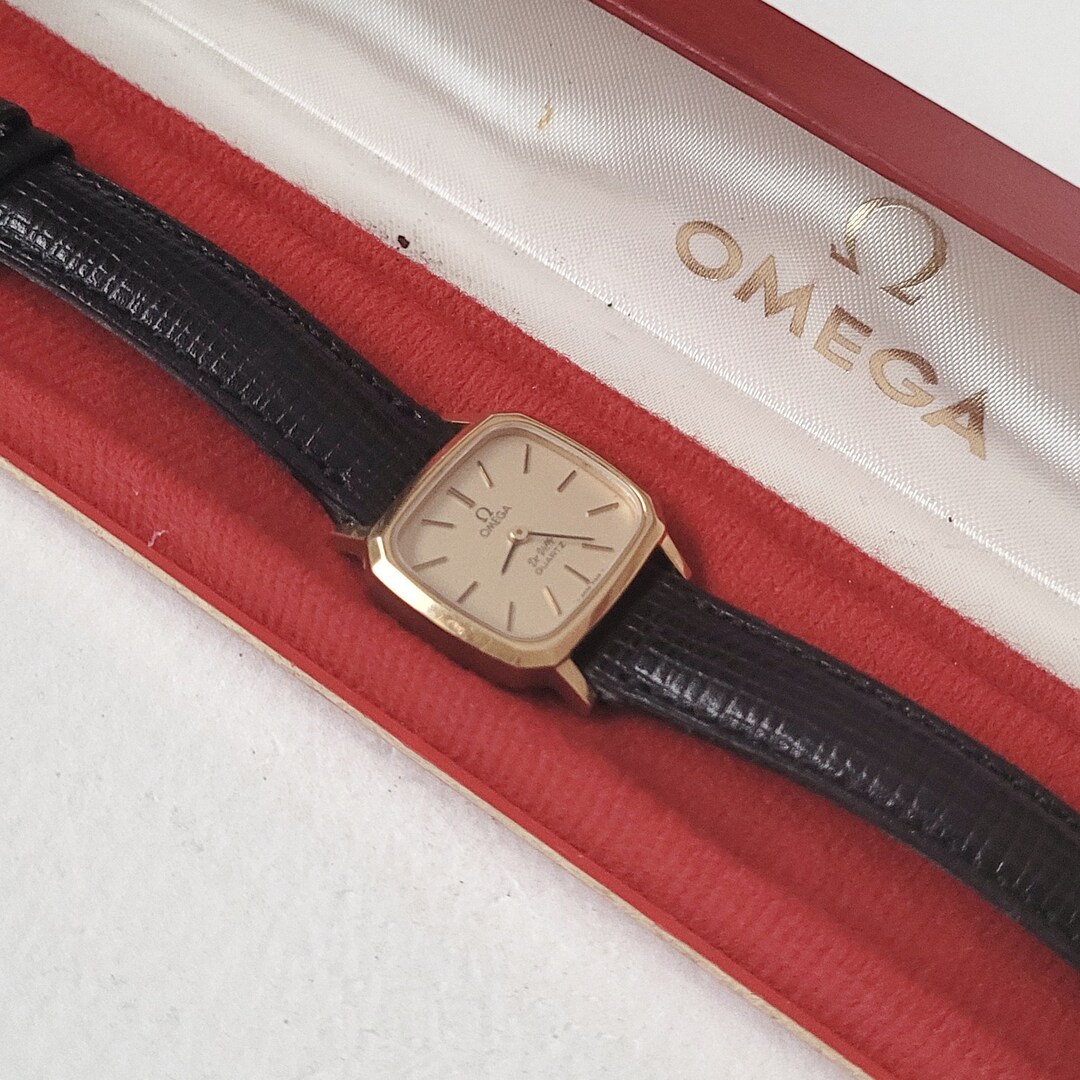 Vintage Omega De Ville Gold 90s With Box High Condition - Etsy