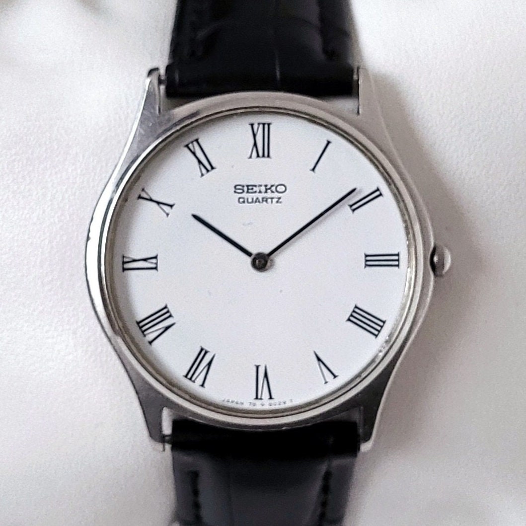 Vintage Seiko Classic Dress Watch With Roman Numerals 80s - Etsy