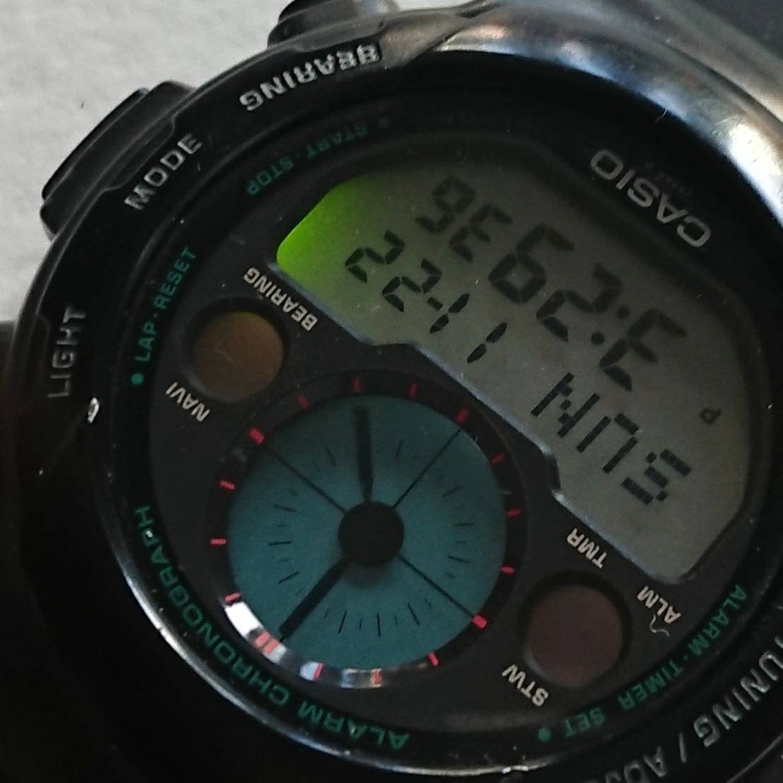 Vintage Casio Digital Compass Watch Blue Rare Cpw 110 - Etsy