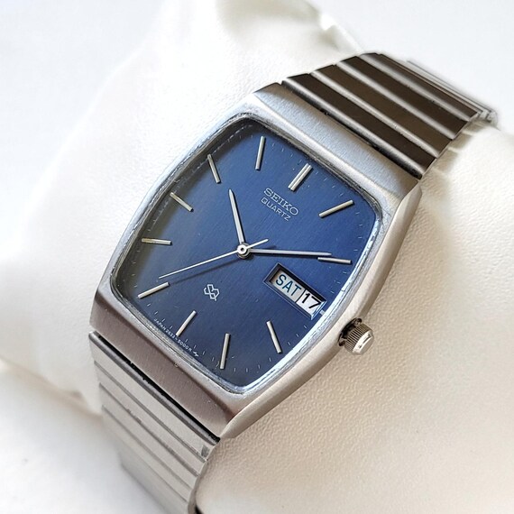 Vintage Seiko Blue 90s Unique - Gem
