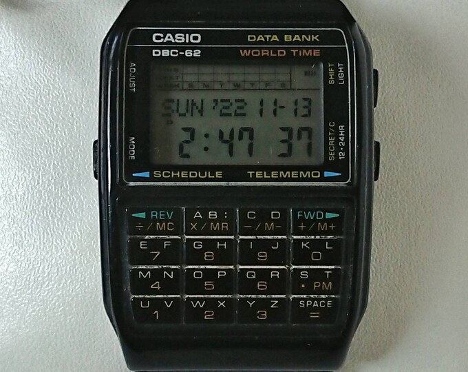 Vintage Casio Dbc 62 Old Time Smart Watch - Etsy