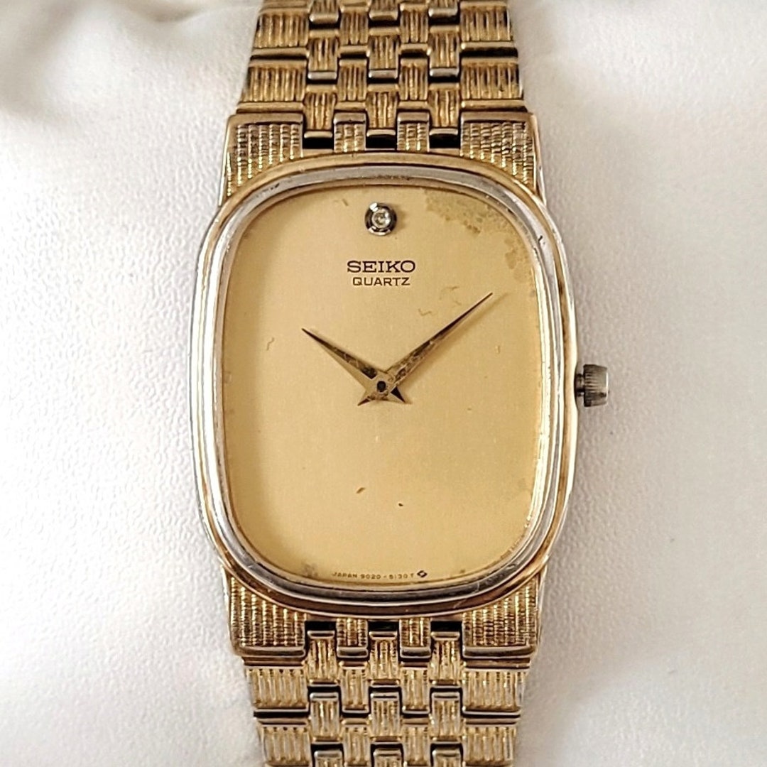 Vintage Seiko Gold 90s Unique - Etsy