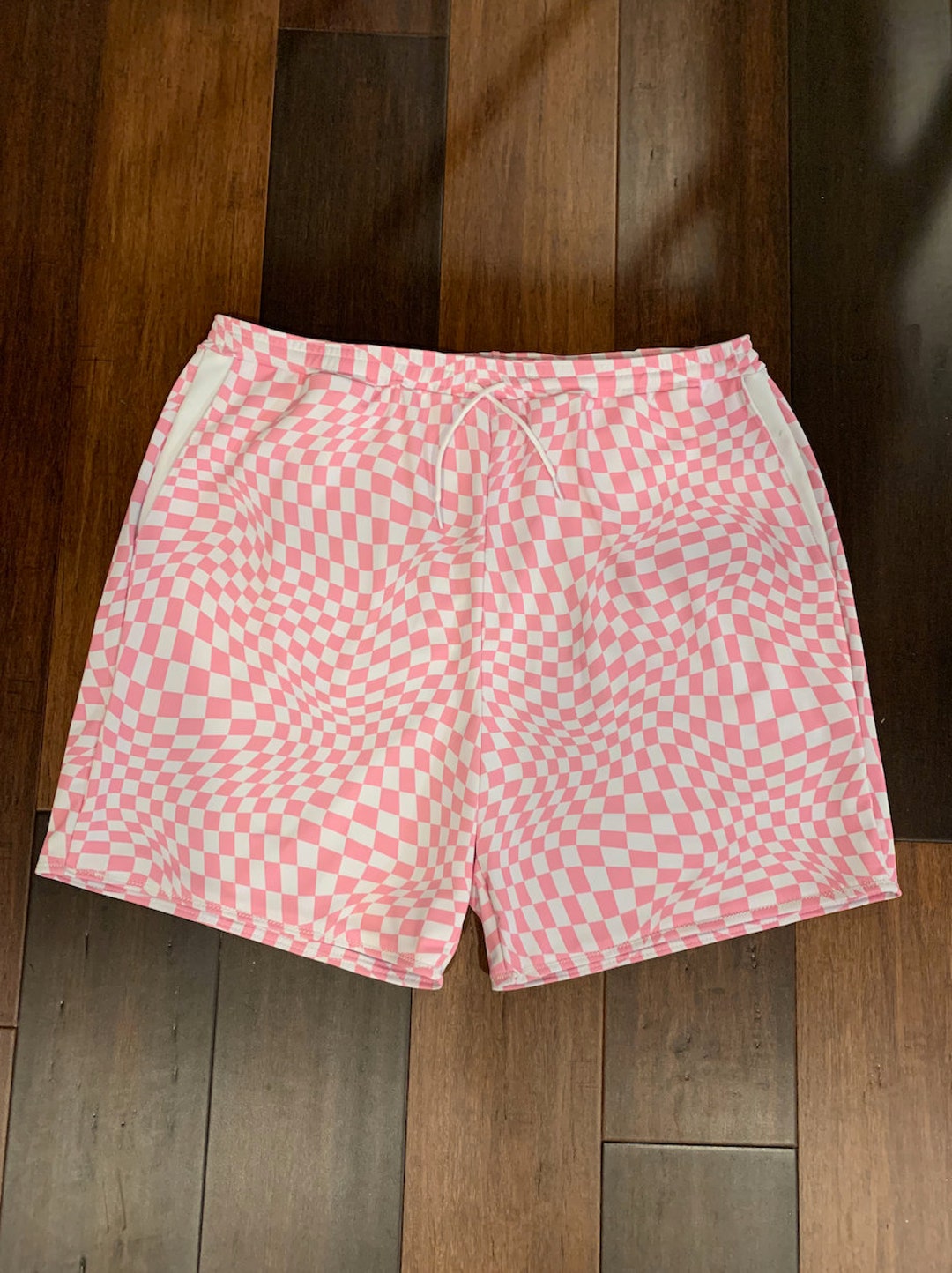 Wavy Checker Rave Shorts - Etsy
