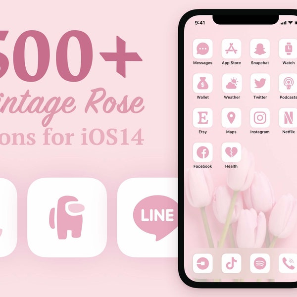 Pink App Icons - Etsy
