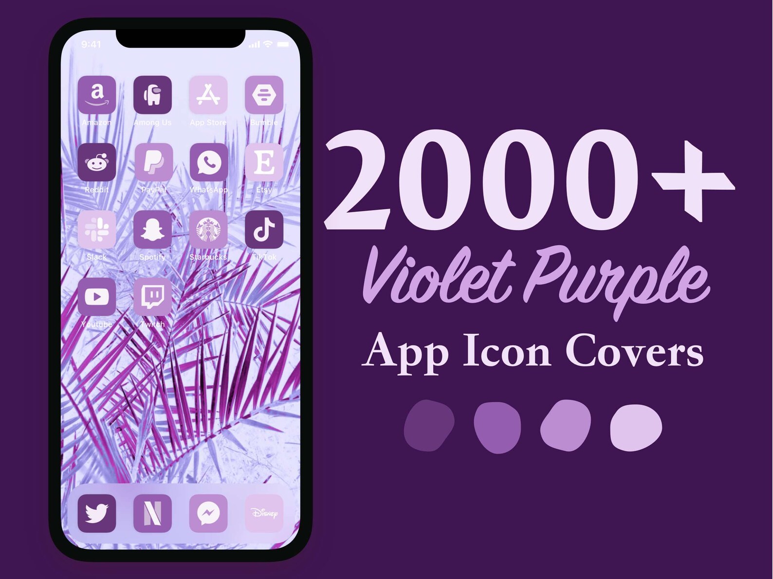 2 000 Purple App Icons Bundle for Your Ios Home Screen | Etsy