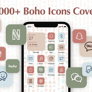 Boho Ios App Icons Pack | Ultimate Aesthetic Pack With 2 000+ Natural ...