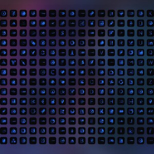 3.000 Galaxy App Icon Covers Pack for Ios Home Screen Space and ...