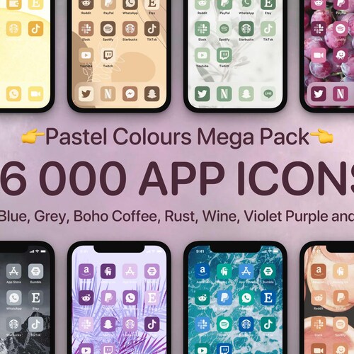 Vintage Boho App Icons Aesthetic Boho App Elements Ios14 | Etsy