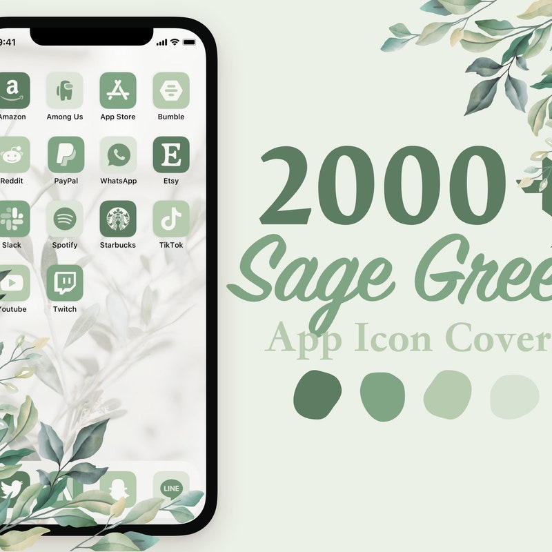 Green App Icons - Etsy