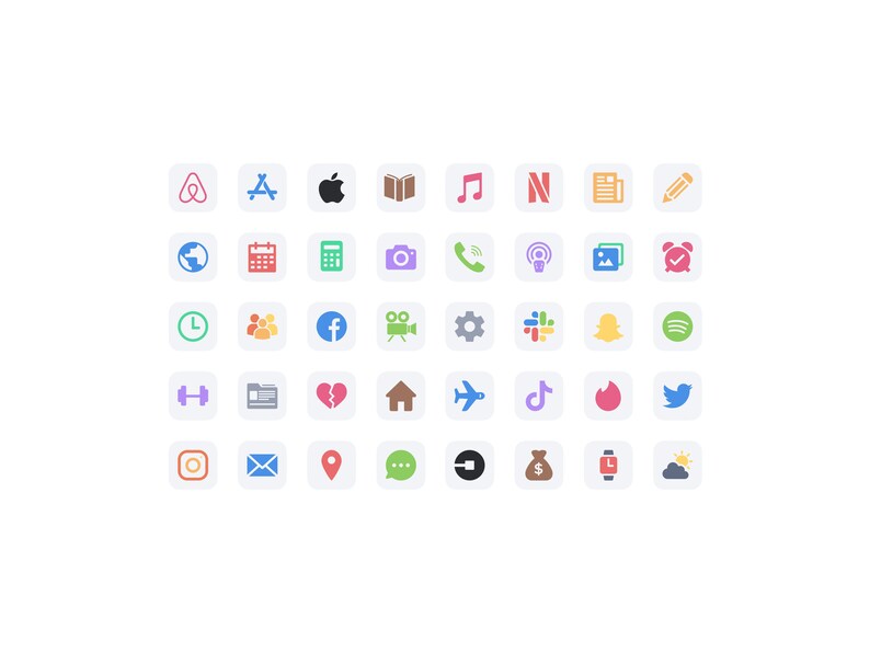 Pastel Theme Icons Pack for Ios Home Screen - Etsy