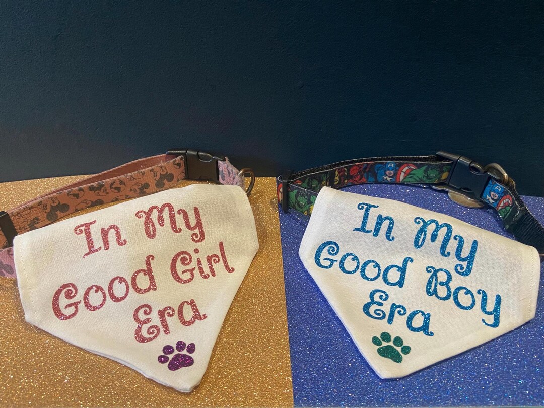In My Good Boy/girl Era Dog Bandanna - Etsy