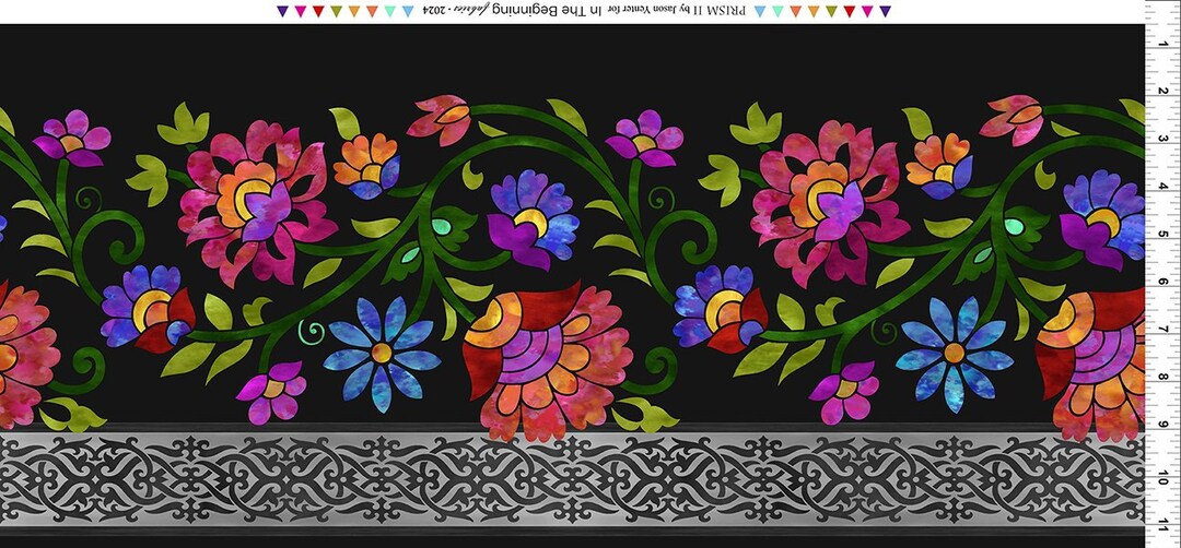 Prism II Border 2 Colors by Jason Yenter for in the Beginning Fabrics ...