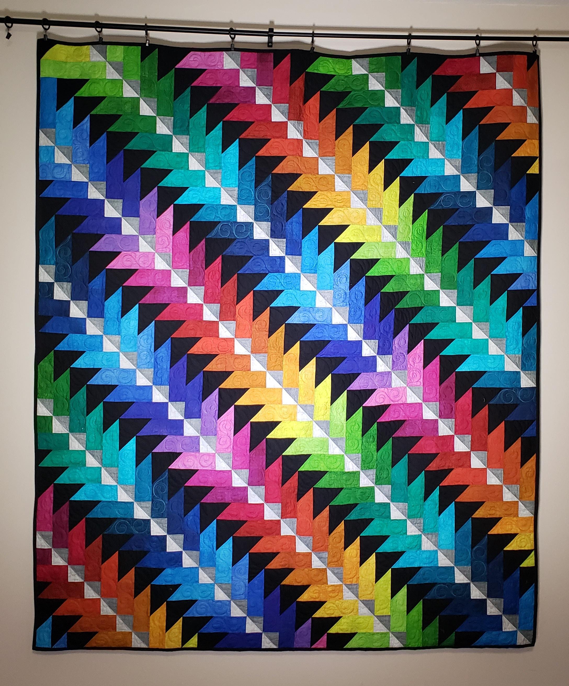 Cascading Colors Quilt Kit, Interwoven Collection - Etsy